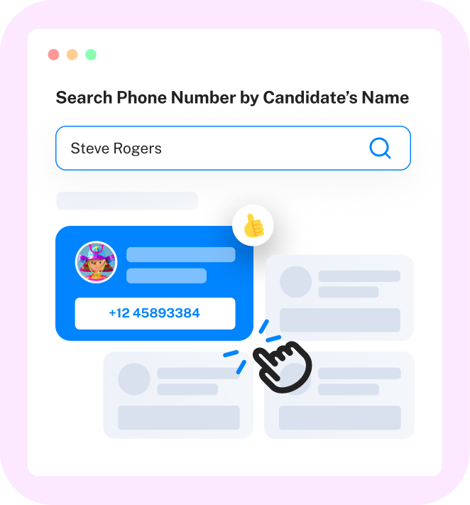Find Phone Number By Name Of Potential Candidates Shortlyst